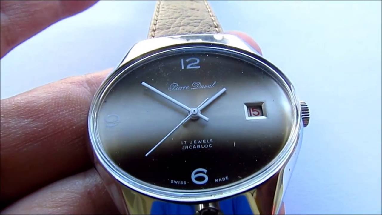 Pierre Duval 17 Jewels Watch - YouTube