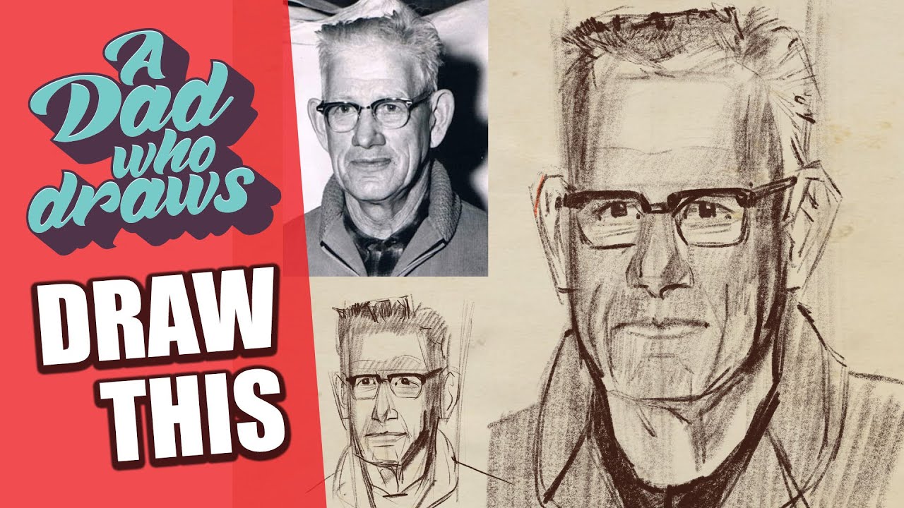 How to Draw a Portrait of man Step-by-Step | Beginner Drawing Tutorial ...