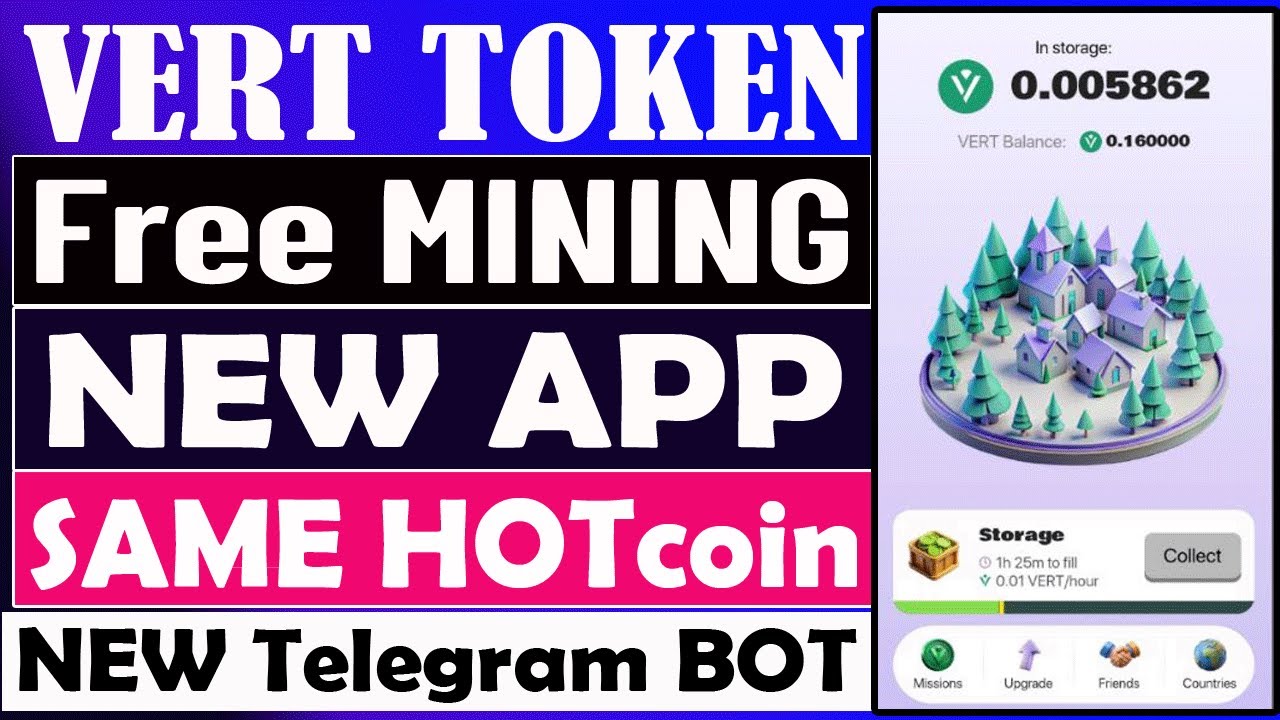 VERT Token Mining - New Telegram Bot | Same as Hotcoin Mining | Don't ...