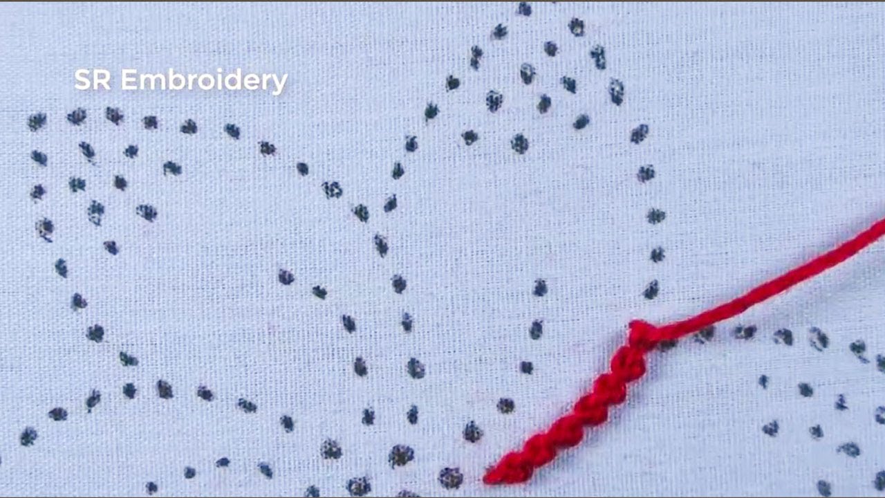 Hand Embroidery Amazing Flower Design Palestrina Stitch Super Unique ...