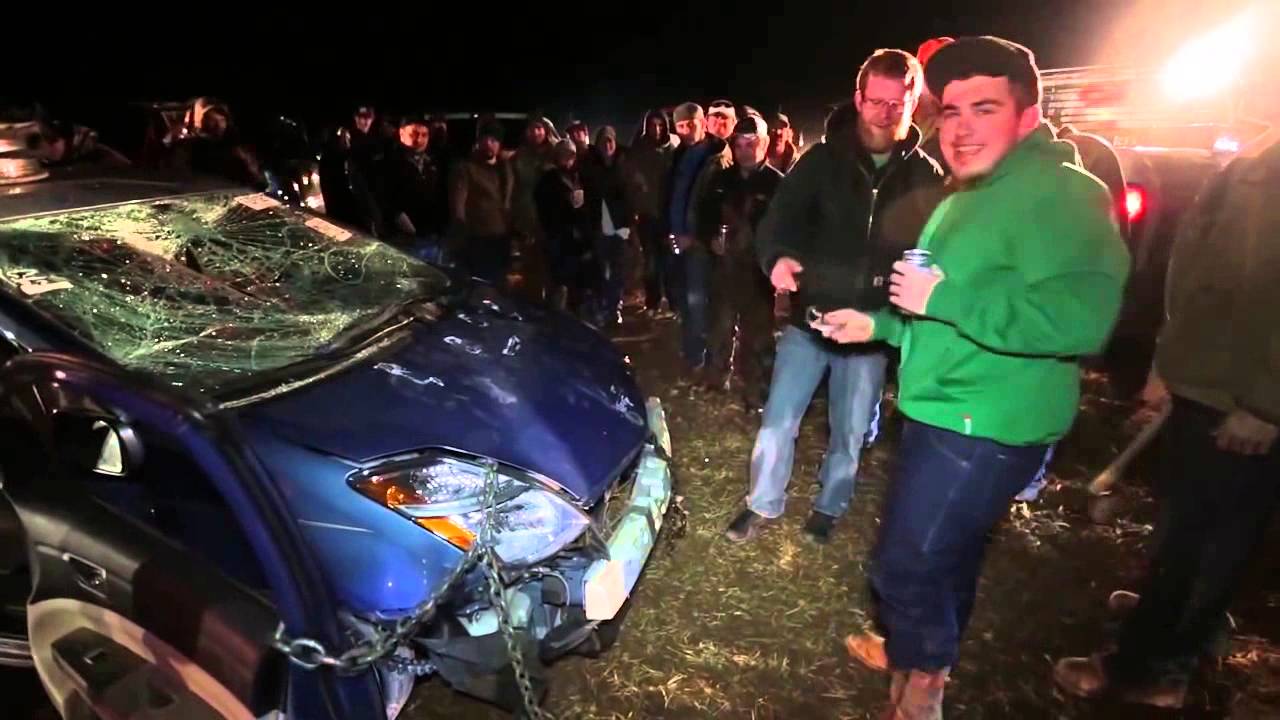 THE PRIUSPOCALYPSE: Diesel Trucks Destroy a Prius - YouTube