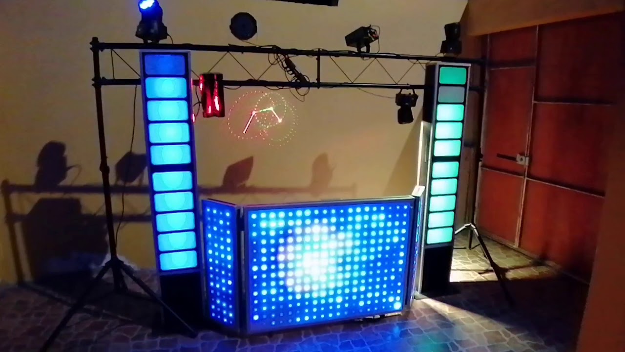 Cabina dj led columnas ritmicas full iluminación para todo tipo de ...
