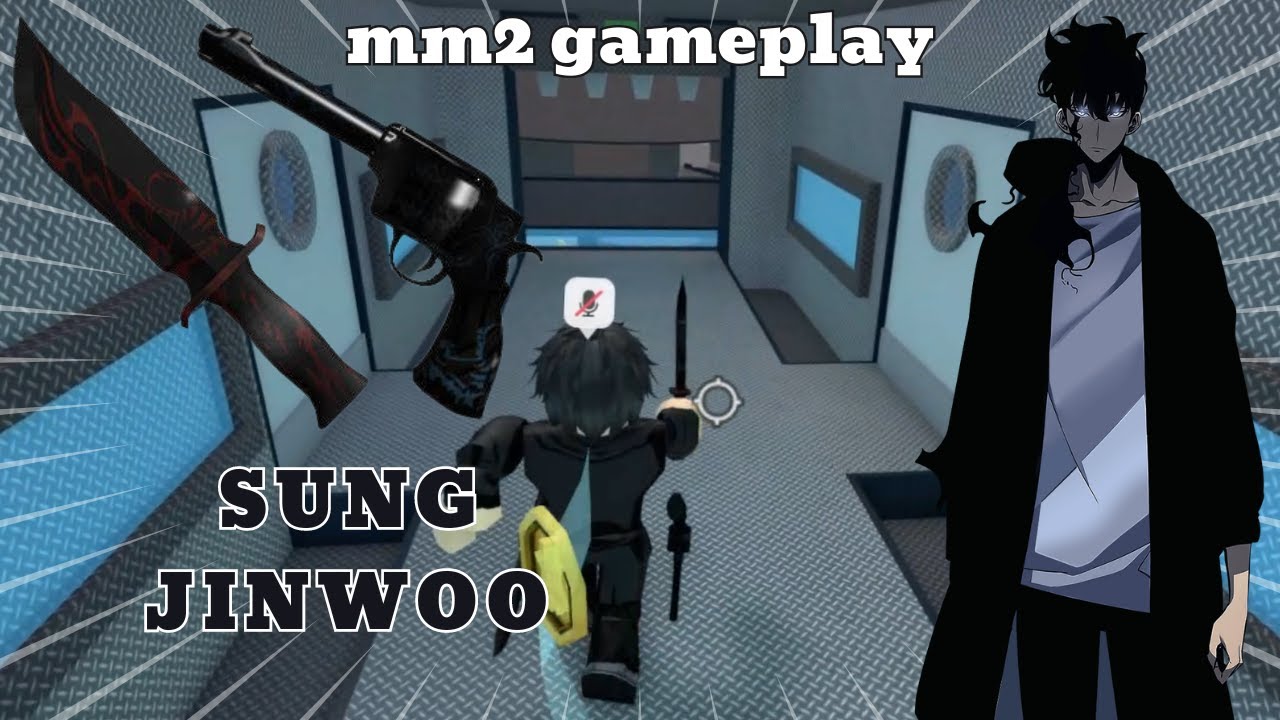 Sung Jinwoo Roblox MM2 Gameplay | Predator set, Solo Leveling - YouTube