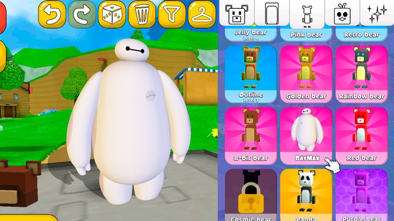 Baymax Outfit Wheel of Fortune - Super Bear Adventure Gameplay ...