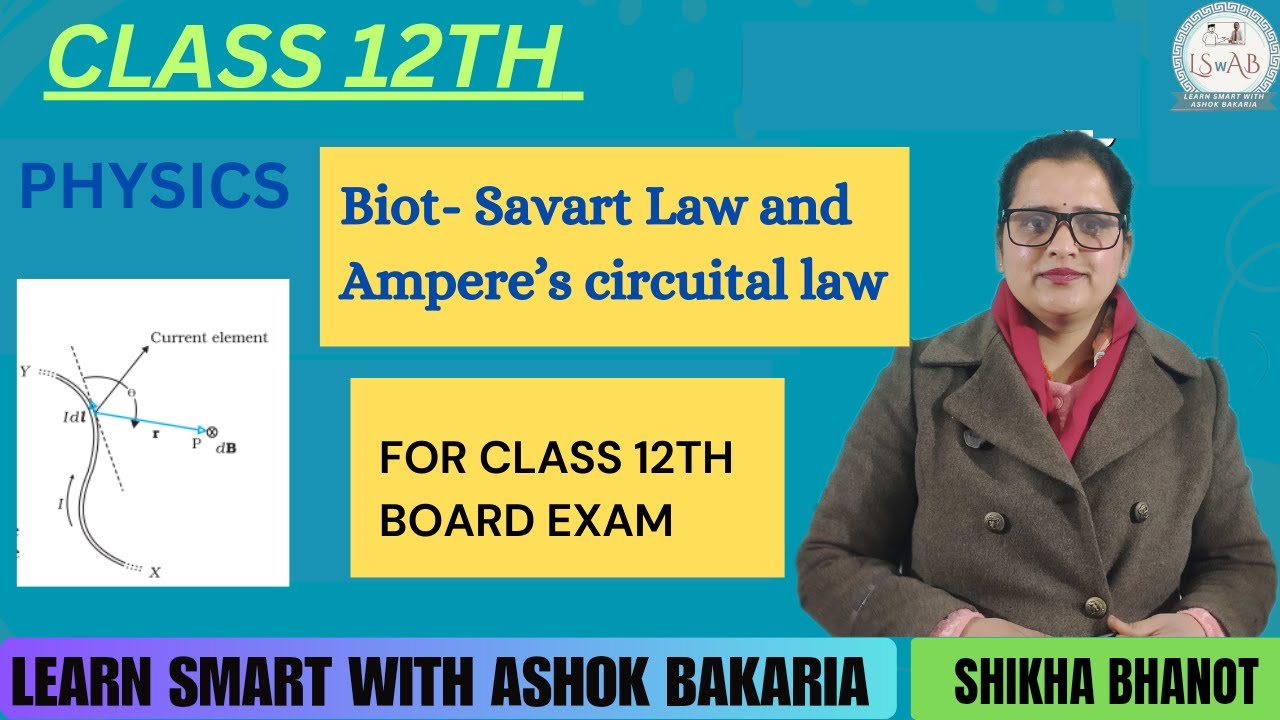 Class 12 Physics: Biot-Savart Law & Ampere's Law Explained - YouTube