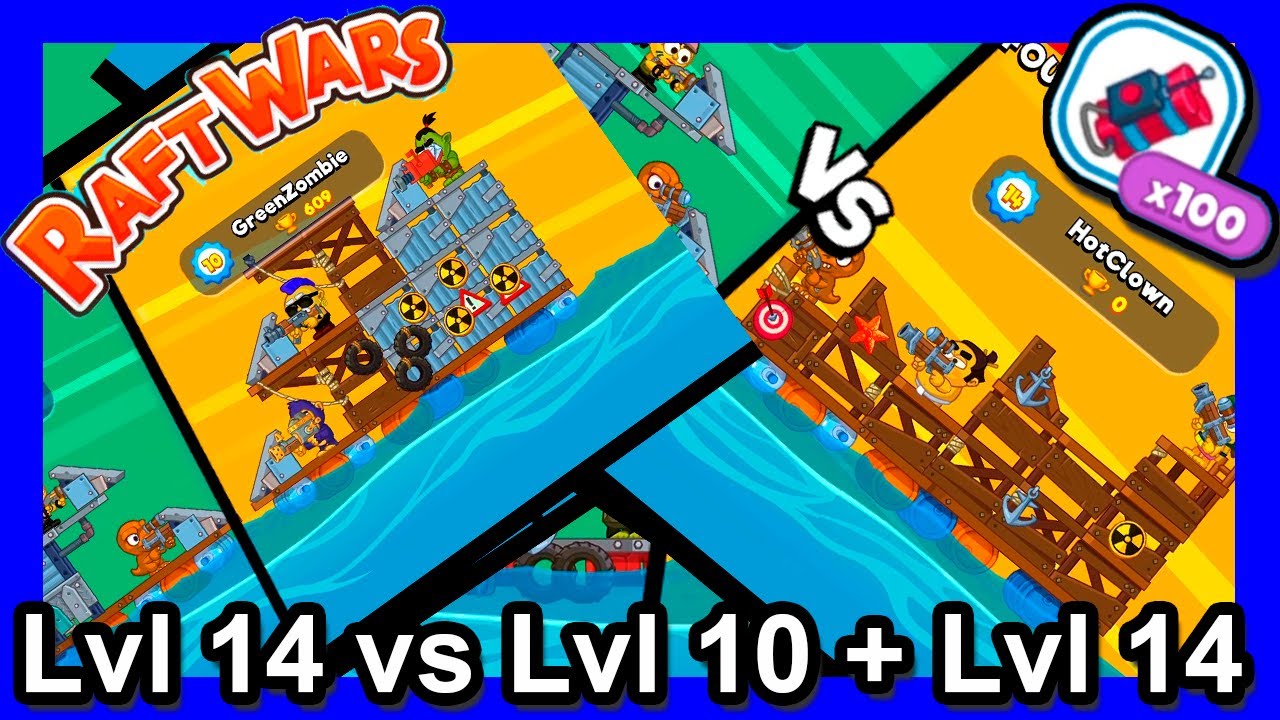 How to Win Raft Wars Multiplayer - Lvl14 vs Lvl10 & Lvl14 - poki.com ...