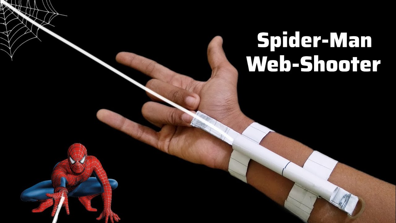 How to make spider man Web Shooter from paper | Web Shooter | Uzi ...