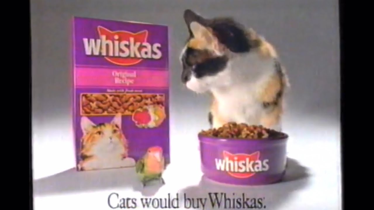 1993 Whiskas Cat Food "Read My Beak" Commercial - YouTube