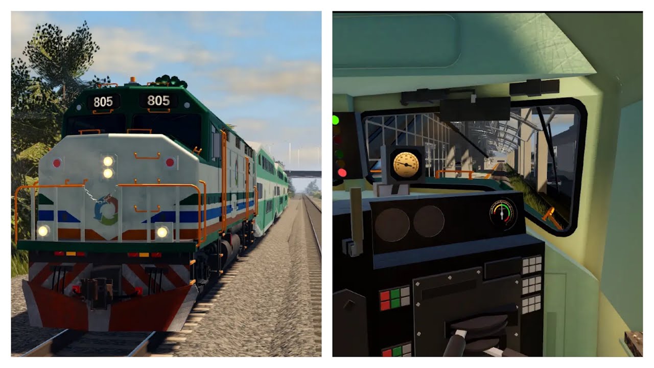 Operating a tri-rail F40PH-2L from West Palm Beach to Miami airport ...
