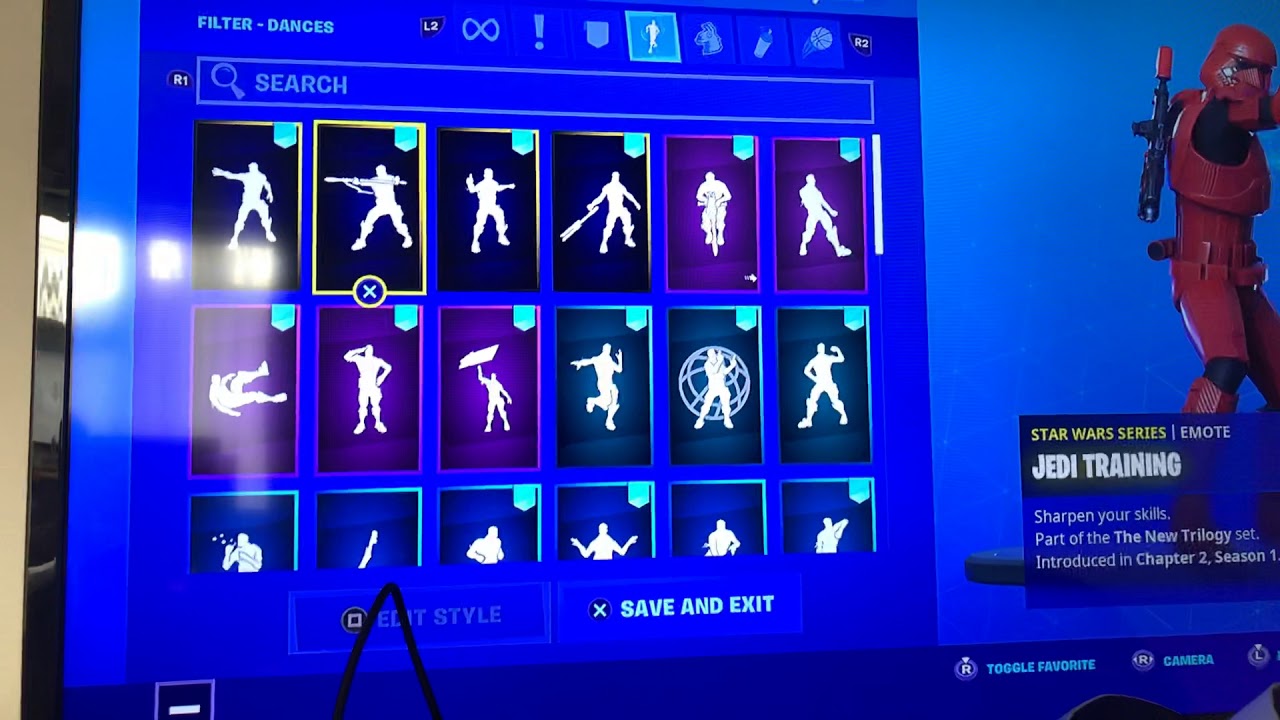 Fortnite Locker Showcase part 5: emotes - YouTube