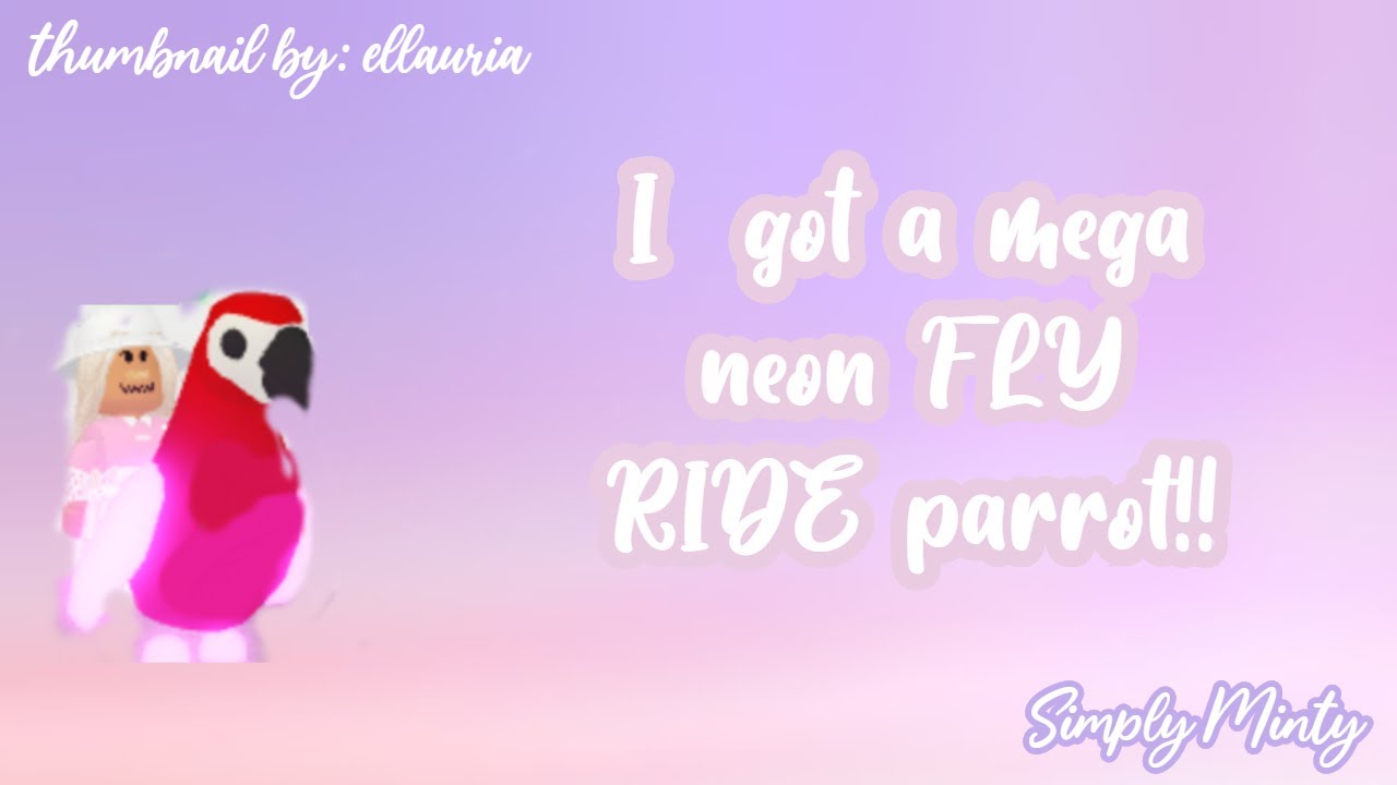 I GOT A MEGA PARROT!! || adopt me - YouTube