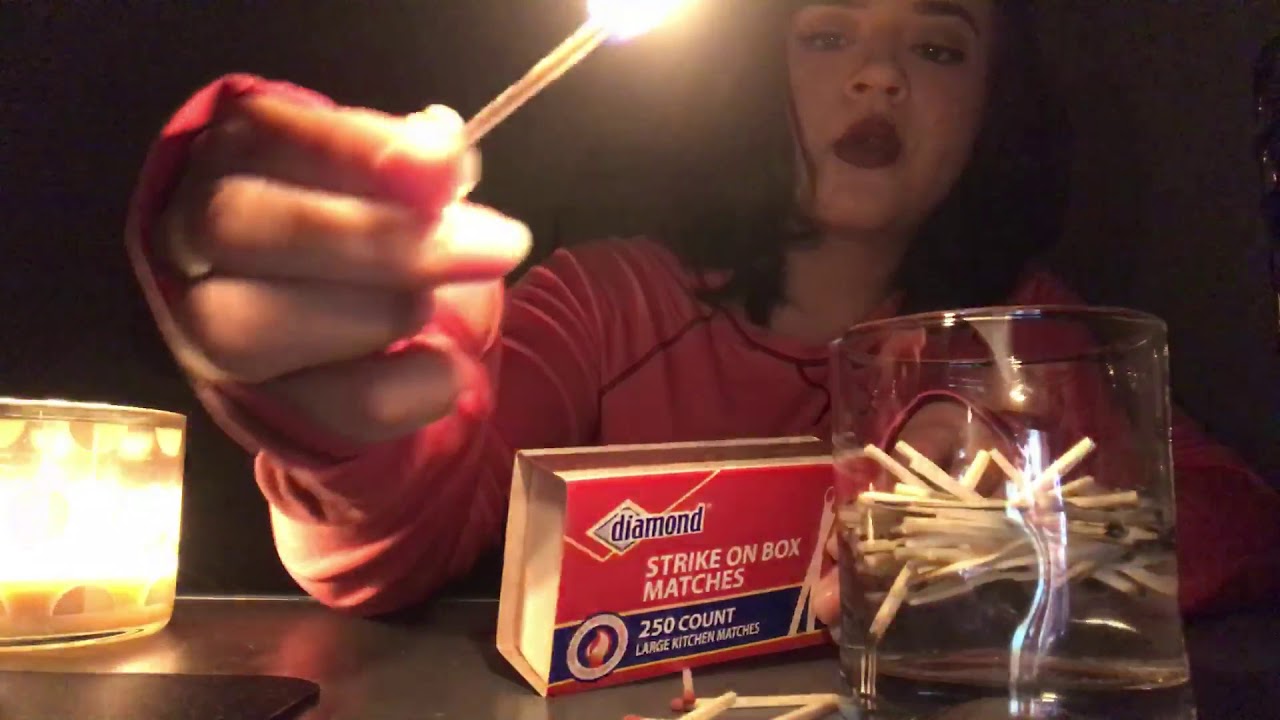 ASMR Match Lighting - YouTube