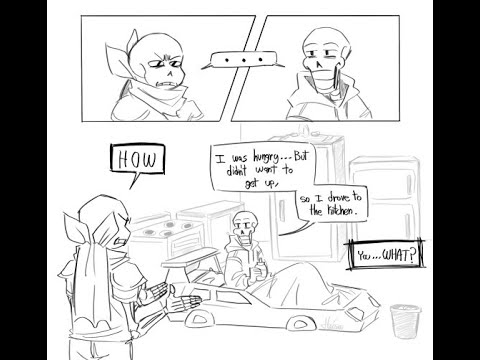 Drove To The Kitchen - A Quick Underswap Comic Dub - YouTube