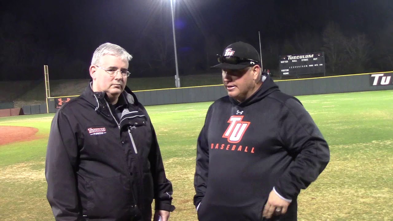 Tusculum Baseball Postgame (Coach Brandon Steele vs King, Feb. 25, 2020 ...
