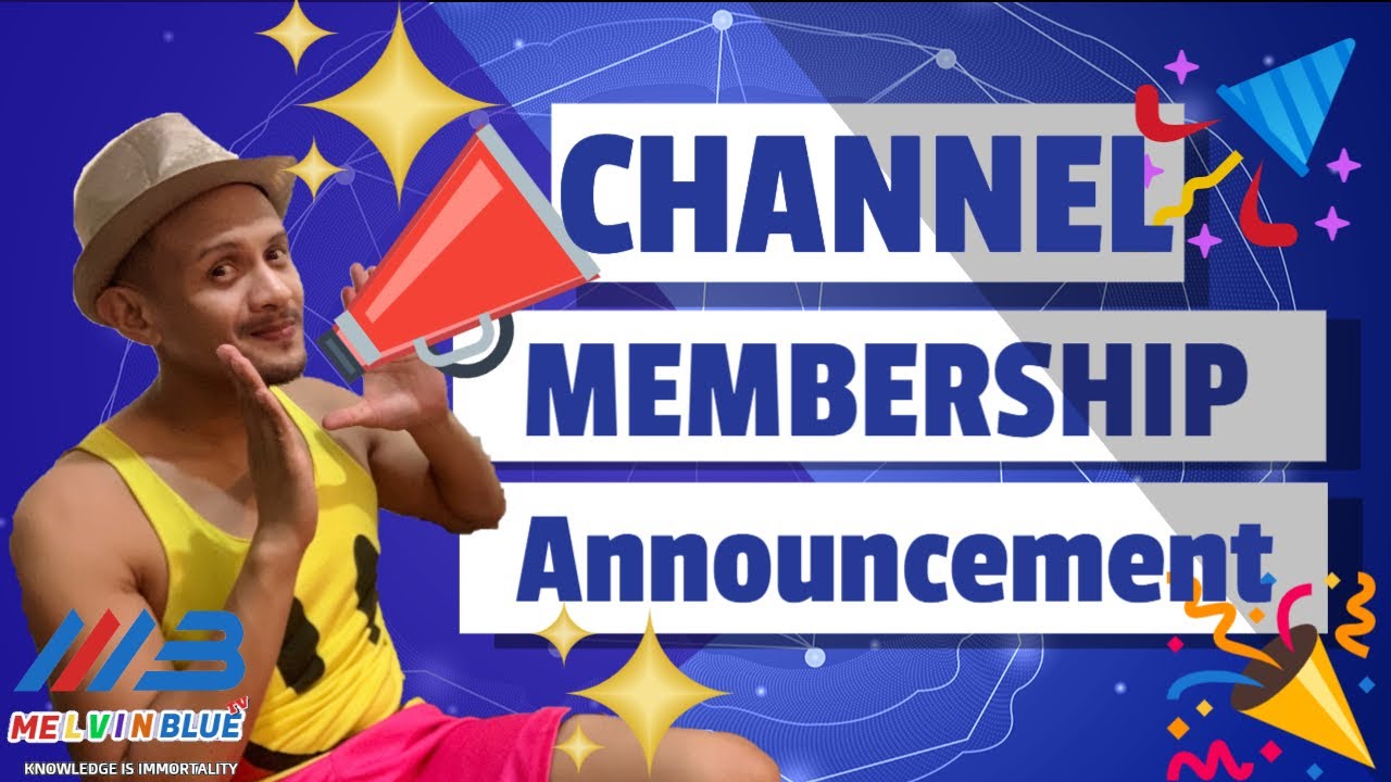 Channel Membership Announcement - YouTube