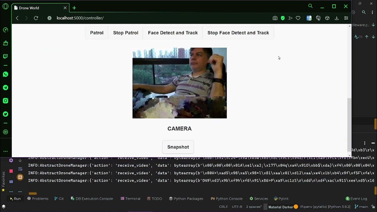 Python OpenCv - Tello Drone and Face Detect - YouTube