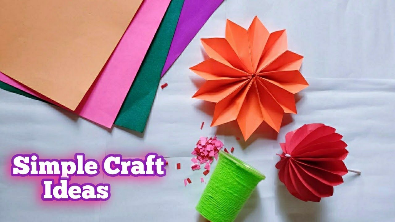 Simple and easy paper craft Ideas | 5 min crafts | Paper crafts - YouTube
