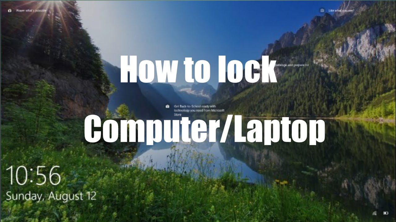 How to lock Computer/Laptop with password||By Technical Eye - YouTube