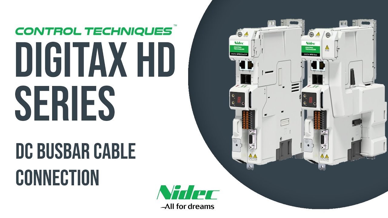 DIGITAX HD DC BUSBAR CABLE CONNECTION | CONTROL TECHNIQUES | NIDEC ...