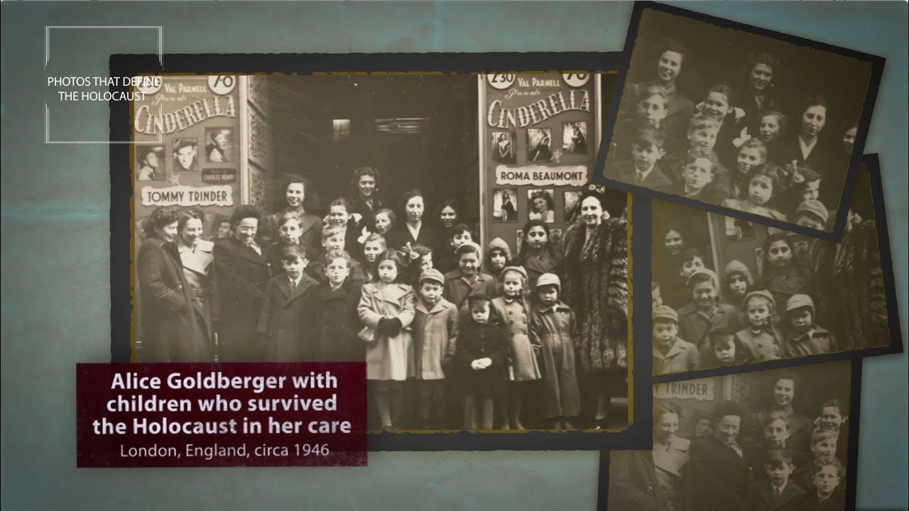 Alice Goldberger with the Holocaust survivor children in her care ...