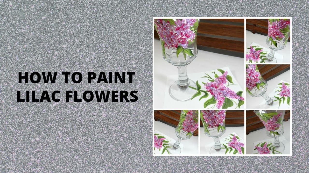 HOW TO PAINT LILAC FLOWERS | Acrylic Painted Lilacs Tutorial | Aressa1 ...