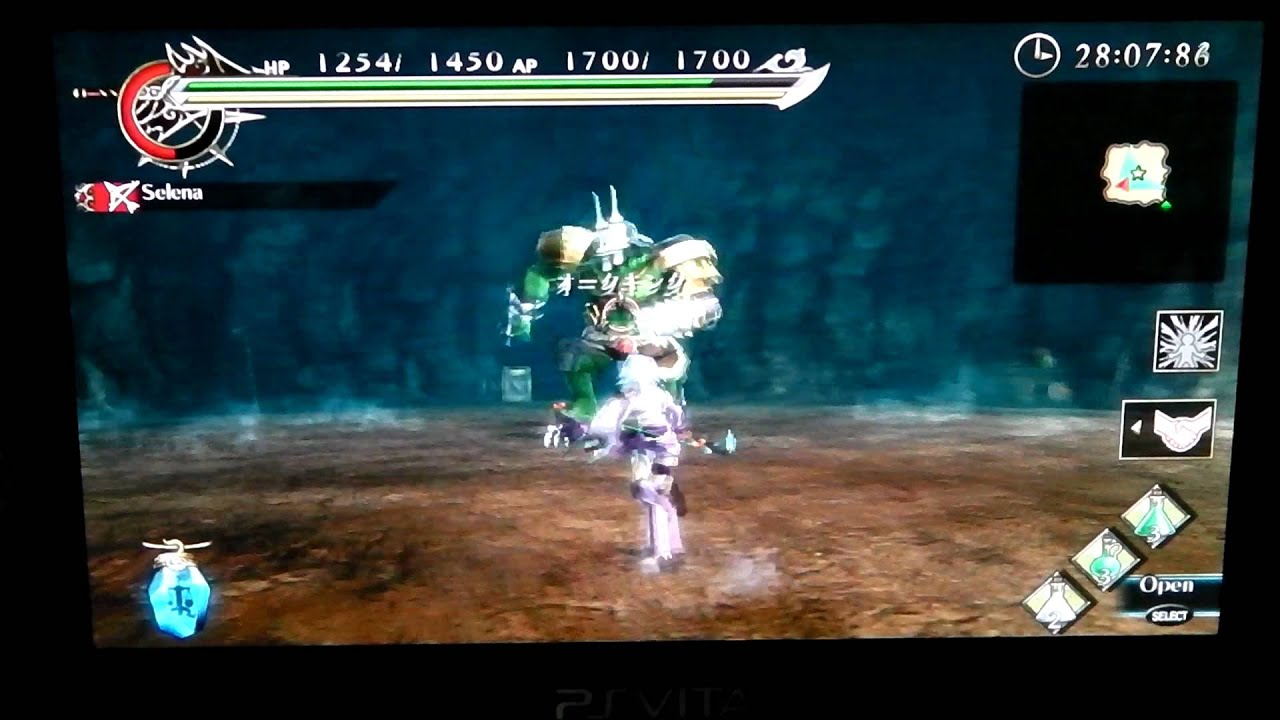 Ragnarok Odyssey PS VITA gameplay Orc King, first boss SINGLE PLAYER ...