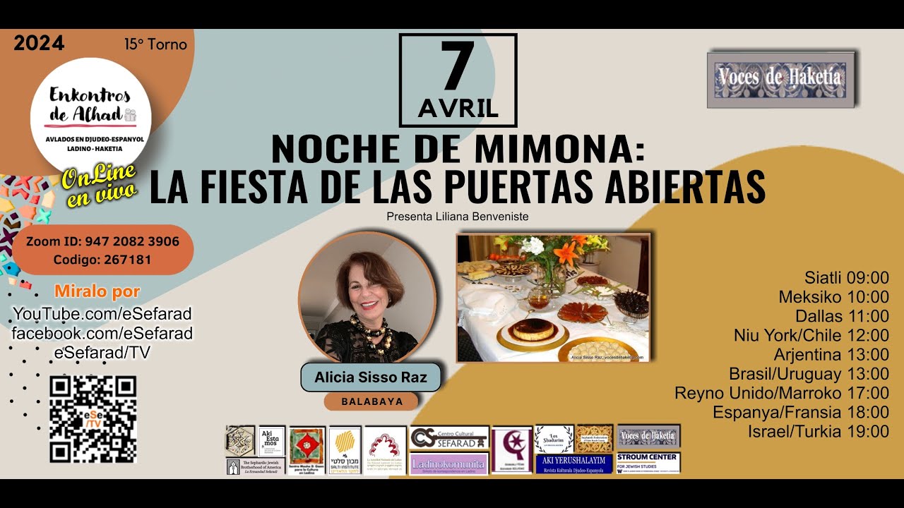 ENKONTROS DE ALHAD : "NOCHE DE MIMONA: NOCHE DE PUERTAS ABIERTAS" con ...