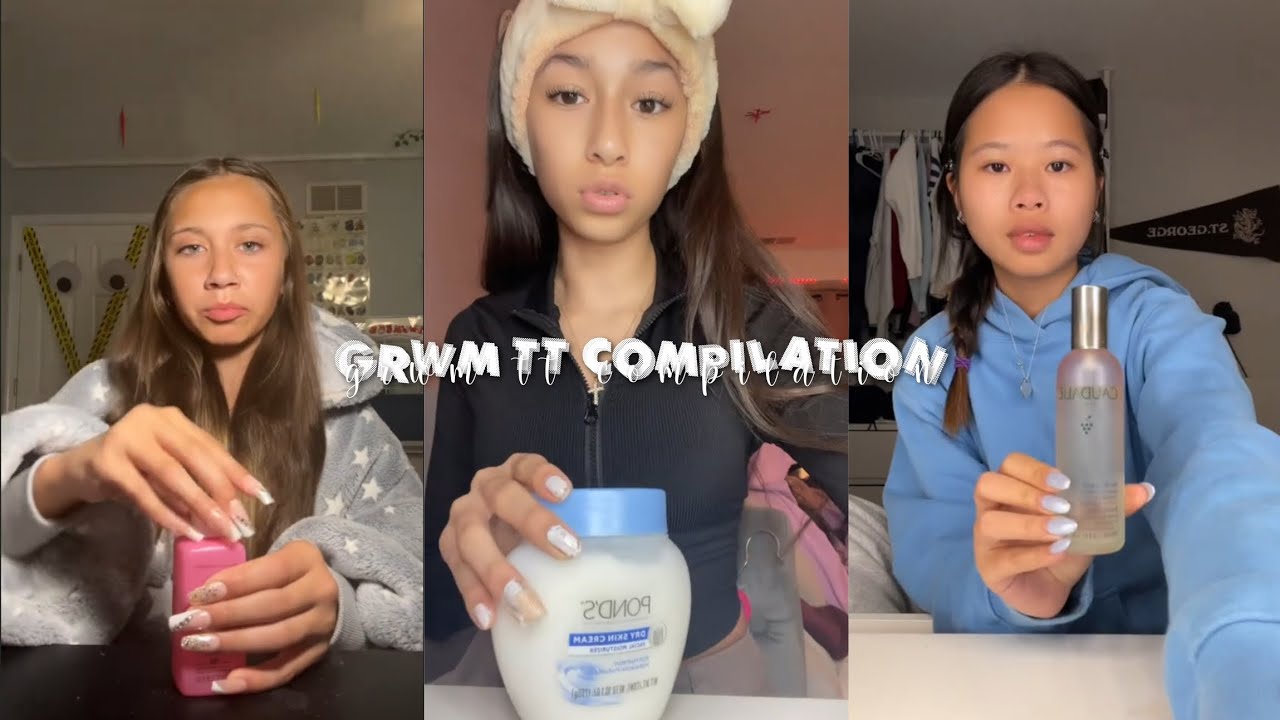 grwm tt compilation ༉‧₊˚. (not mine) - YouTube