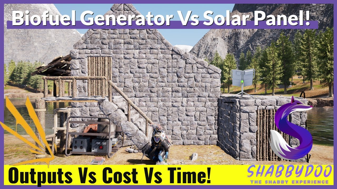 Which Is Better Biofuel Generator Vs Solar Panels! | Icarus Tips All ...