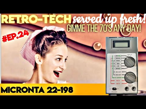 RETRO-TECH MICRONTA 22-198 Multimeter Mini Review & Teardown! (1979) - YouTube