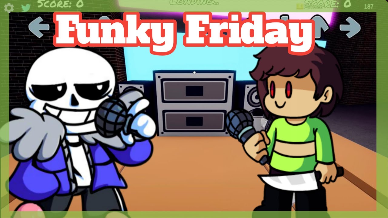 Pretending To Be SANS In Funky Friday [ROBLOX] - YouTube