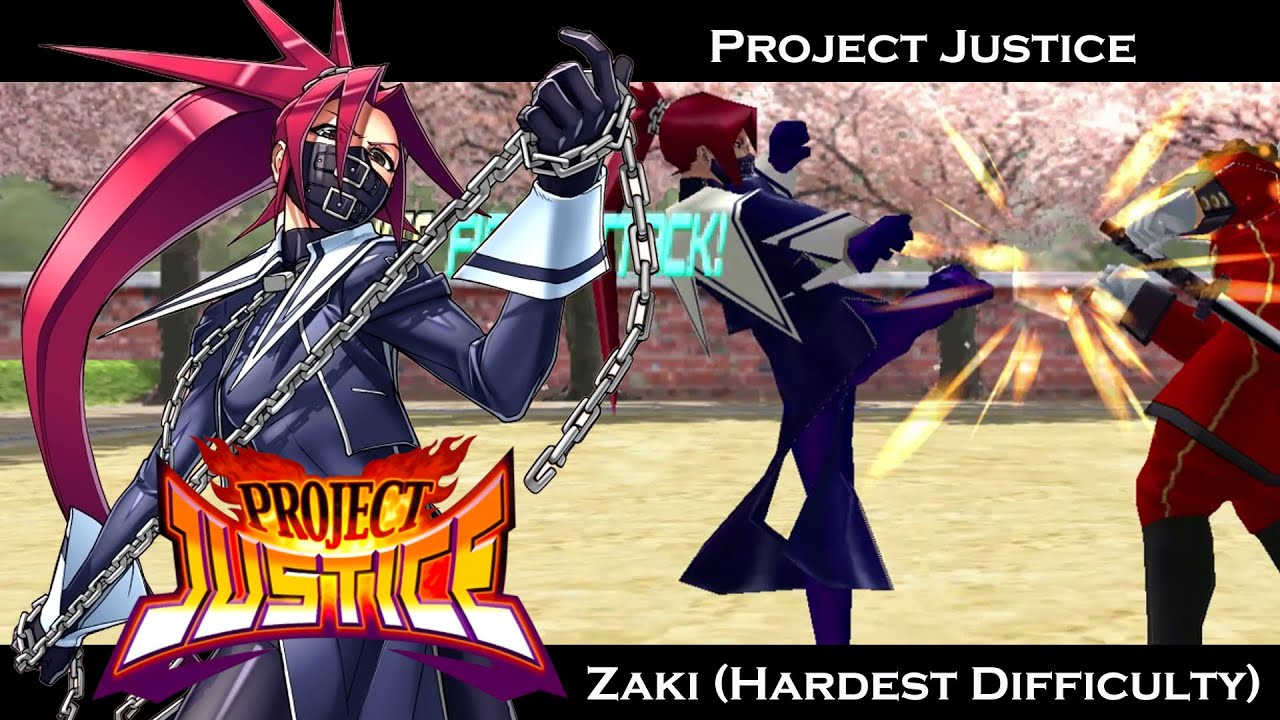 Project Justice - Zaki (w/ Akira & Yurika) (Hardest Difficulty) - YouTube