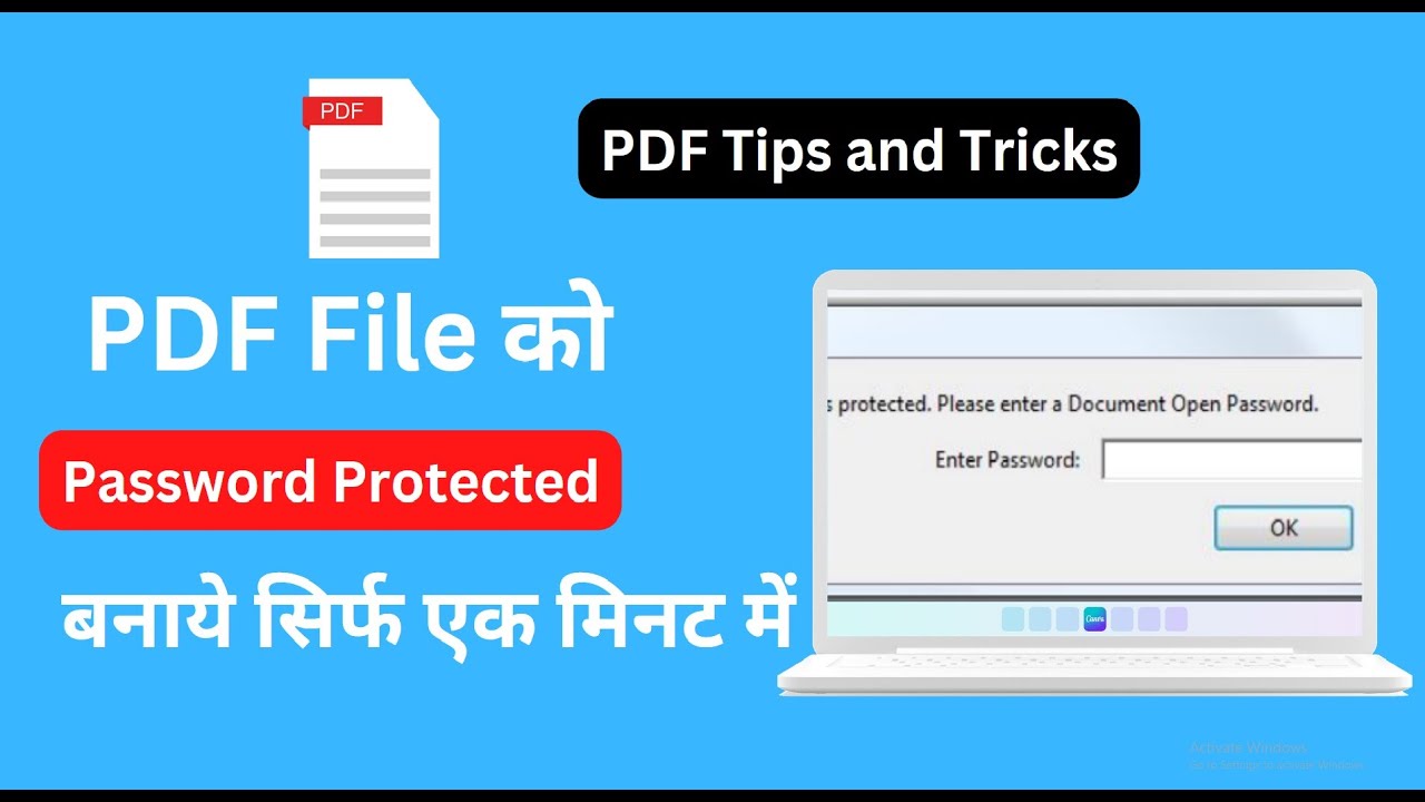 How To Protect PDF File Using Password PDF File Password How To Protect PDF File Using Password PDF File Password