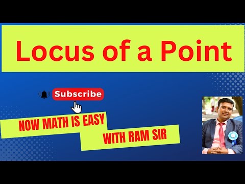 Locus of a moving point | equation of a locus of a point - YouTube