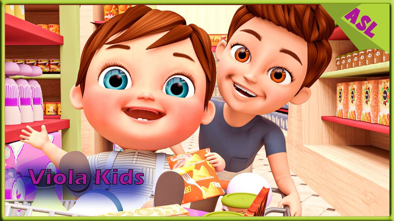 The Grocery Store | Nursery Rhymes & Kids Songs | Viola Kids - Sign ...
