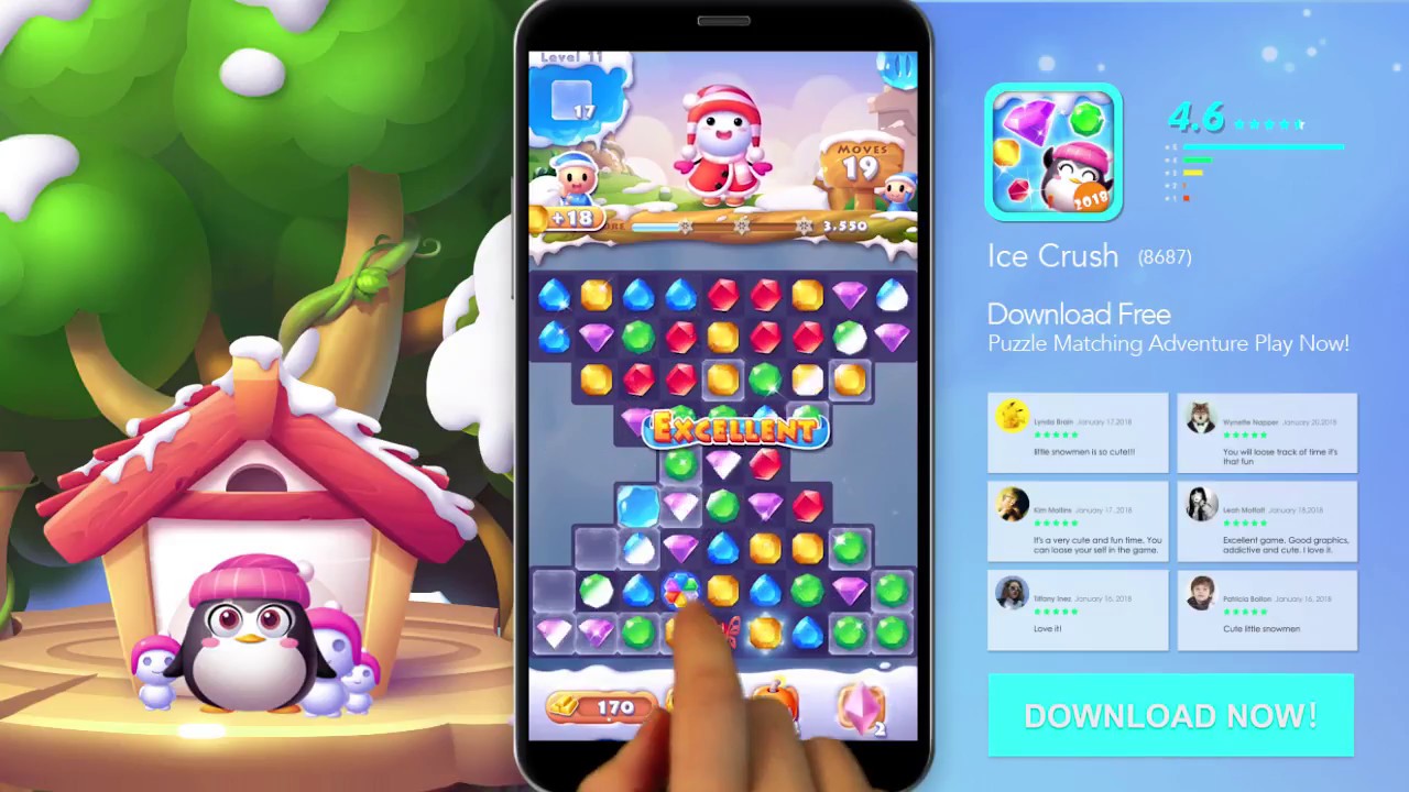 Ice Crush 2018 New Levels - YouTube