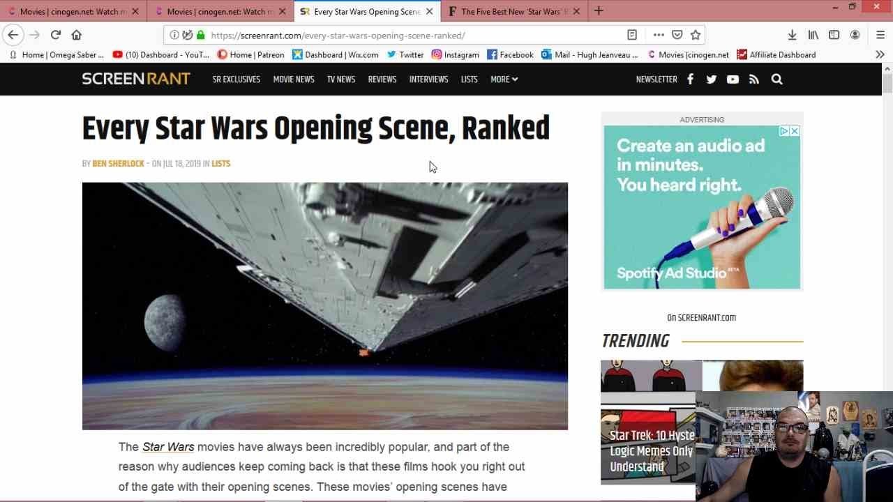 Every Star Wars Opening Scene, Ranked: by Screen Rant - YouTube