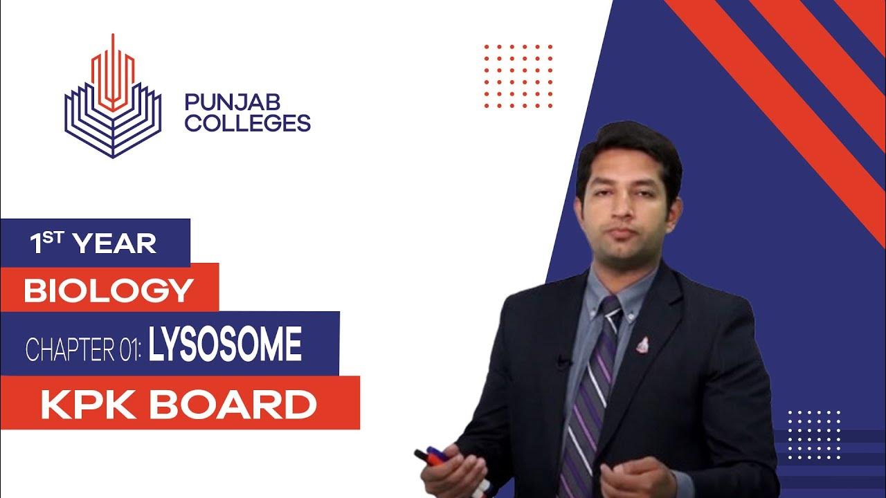PGC Lectures-Inter Part 1-KPK Board-Biology-Chapter 1-Lysosome - YouTube