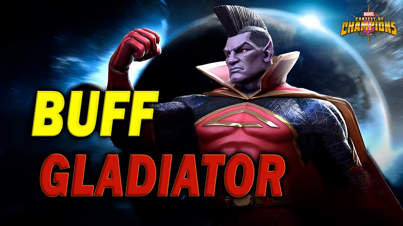 BUFF Gladiator Comparación Antes Y Después Del Buff | MCOC Vídeo 970 ...