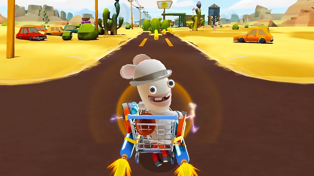 Rabbids crazy rush - Gangster and Samba Rabbids - YouTube