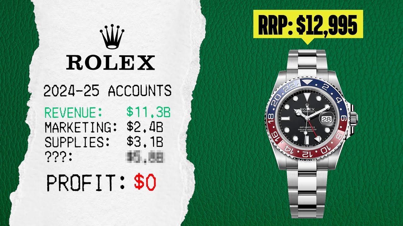 How Rolex Turns Over $11 Billion But Makes $0 Profit - YouTube