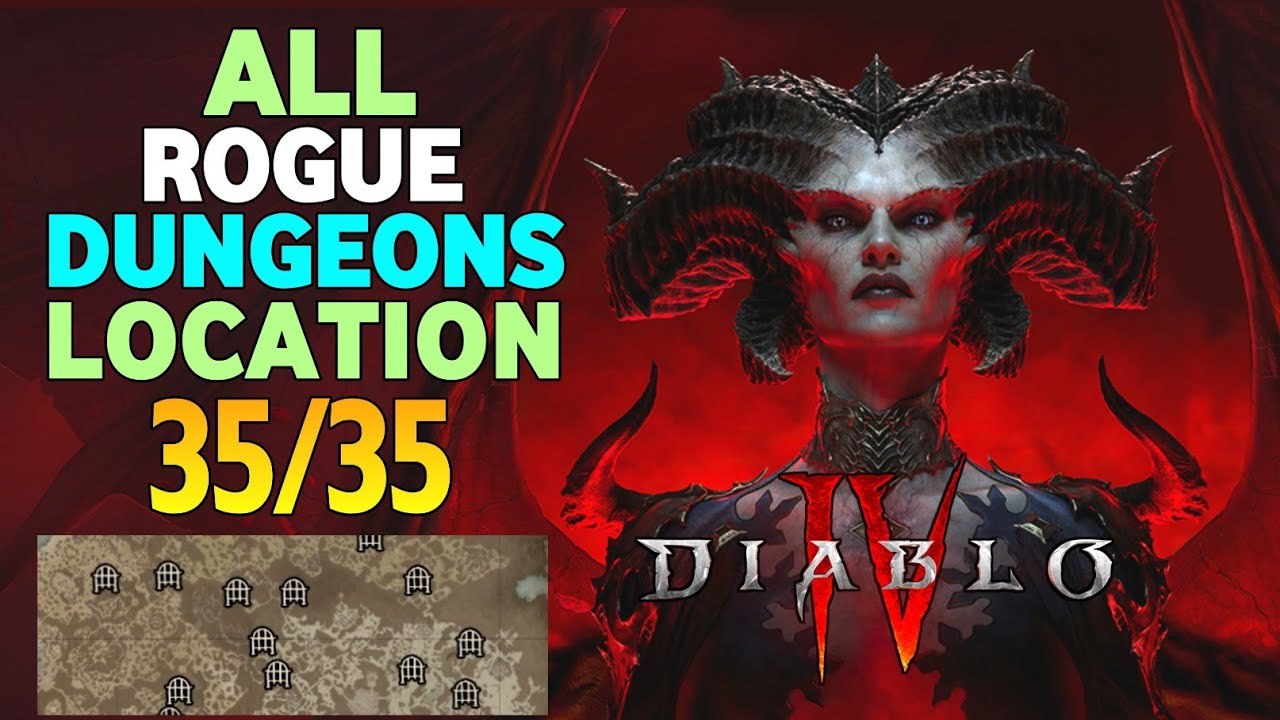 All 35 Rogue Dungeons DIABLO 4 Rogue Aspects Locations | Diablo 4 Rogue ...