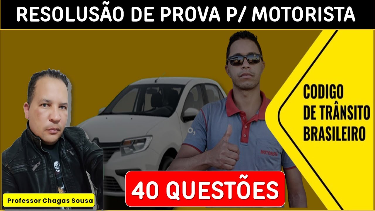 QUESTÕES ESPECÍFICAS DA PROVA P/ MOTORISTA DE VEÍCULOS LEVES(Concursos Públicos)Prof. Chagas ...