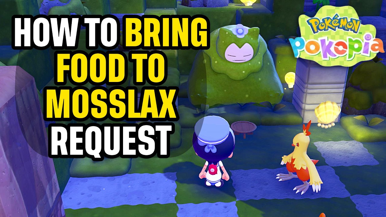 How to Bring Food to Mosslax Request Pokopia Quick Guide - YouTube