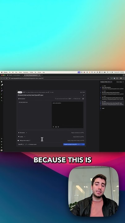 Visually submitting stacks of pull requests with the Graphite CLI - YouTube