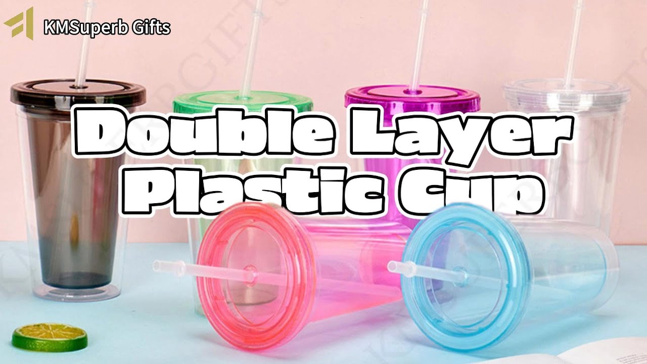 Double - Layer Plastic Cup: Your Ideal Beverage Companion - YouTube