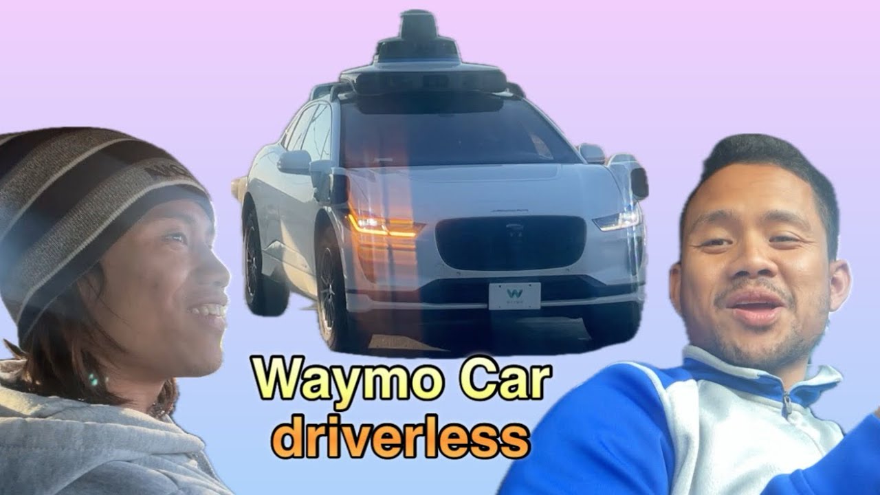 First time riding waymo car 😳 - YouTube
