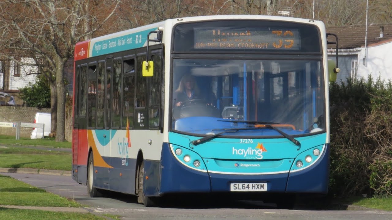 Stagecoach south Enviro200 37276(SL64HXM) on route 30 to halying island ...