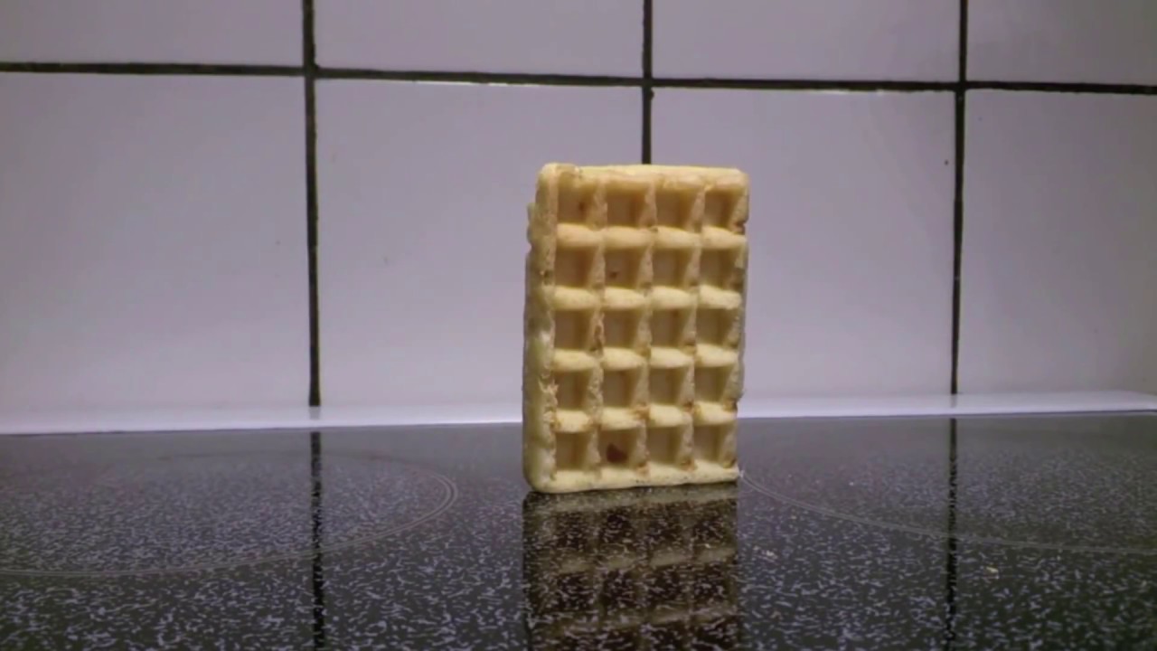 waffle falling over, explosion version !!! - YouTube