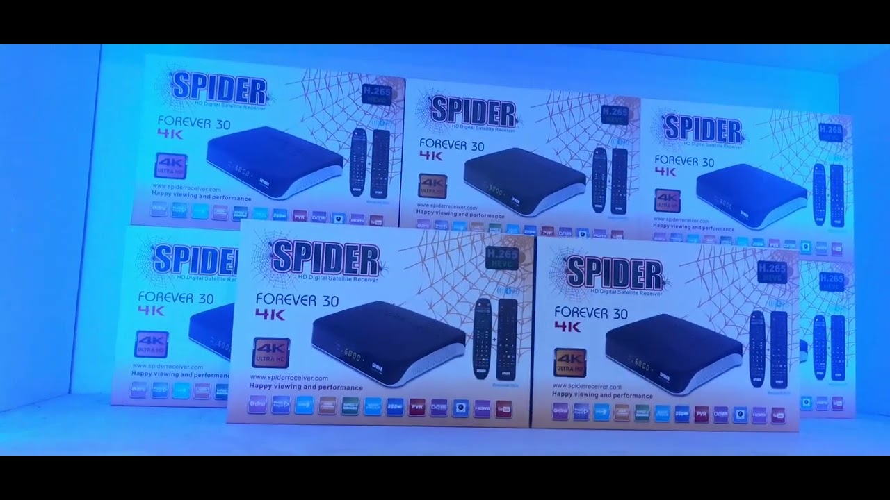 ريسيفر سبايدر spider FOREVER 30 4k من اقوى و احلى اجهزة السبايدر ...